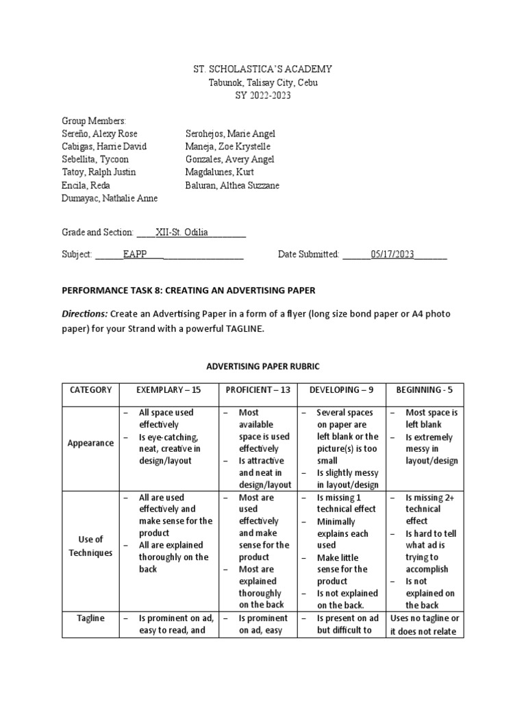 Position Paper Flyer | PDF