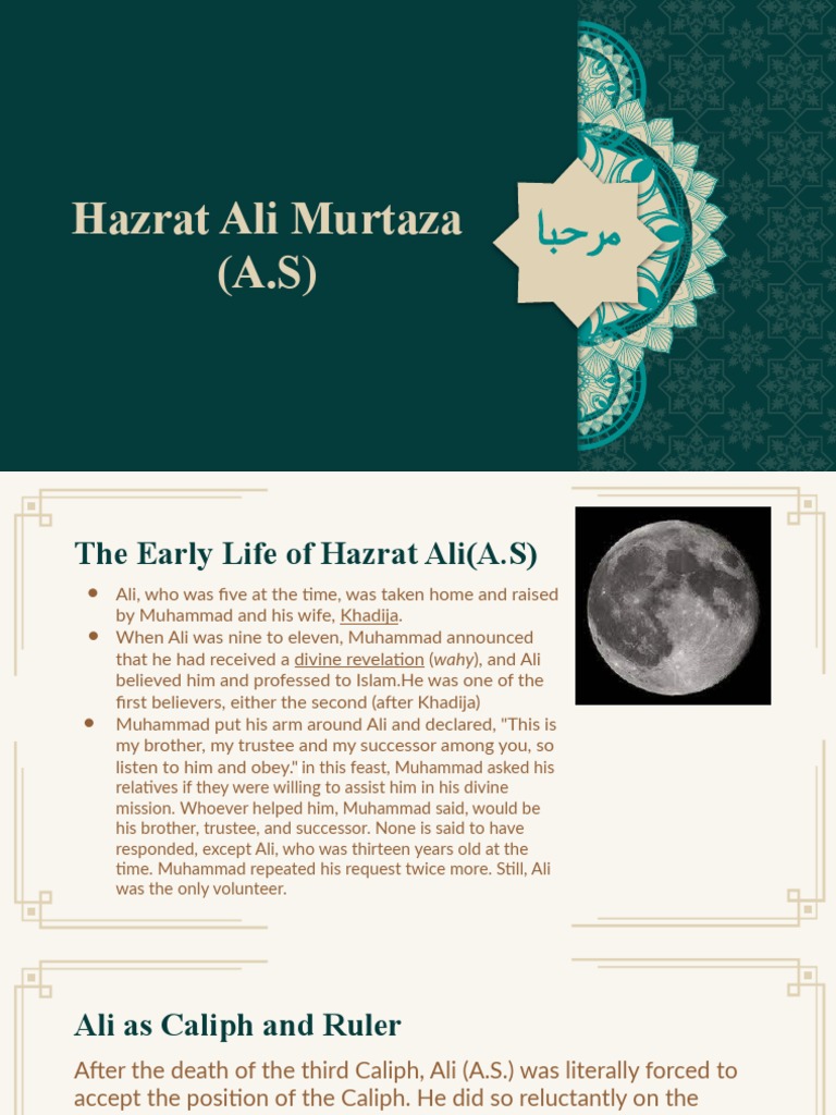 Life and Legacy of Hazrat Ali Murtaza | PDF | Politics