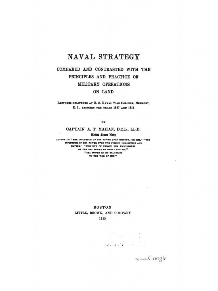 Mahan Naval Strategy | PDF | Navies | Military