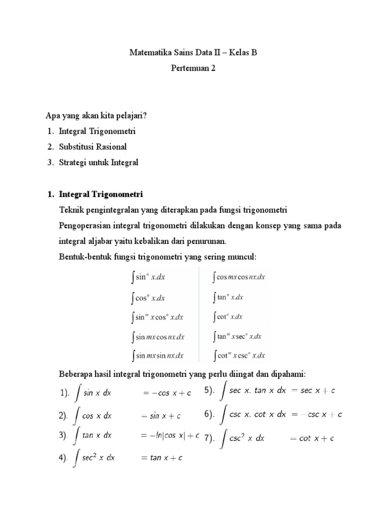 P2 - Matematika Sains Data II [Update after course] | PDF