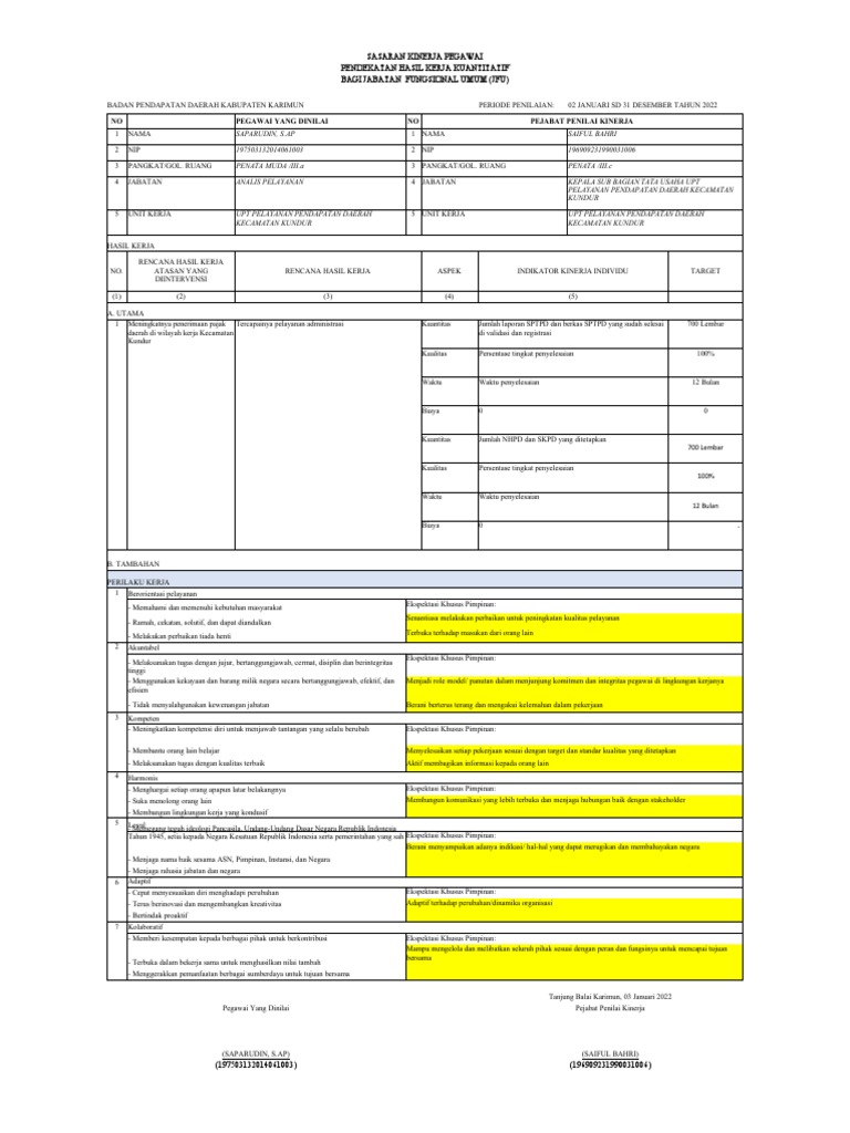 SKP PP 6 (Kuantitatif) 2022 | PDF
