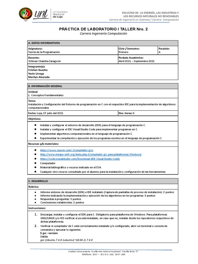 Instalación y Configuración del Entorno de programación en C con el ...