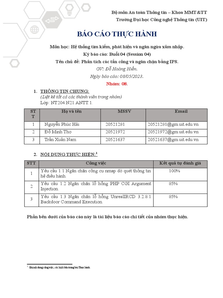 Template Homework Report 2022 | PDF