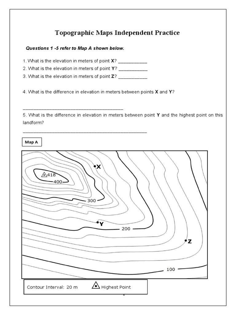 Topographic Maps Introduction | PDF | Australia | Mountains