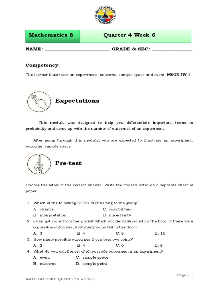 Math 6 | PDF | Randomness | Probability