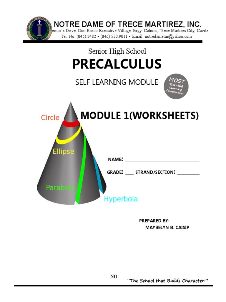 Precalculus Self-Learning Module | PDF | Euclidean Plane Geometry ...
