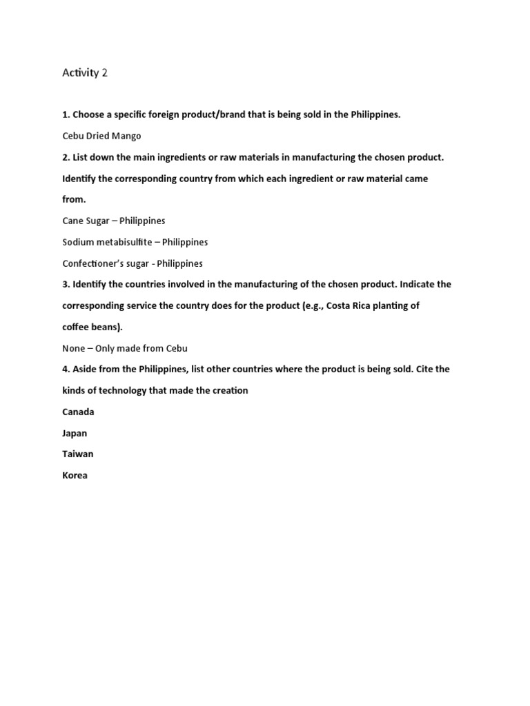 Activity 2 | PDF Activity 2 | PDF