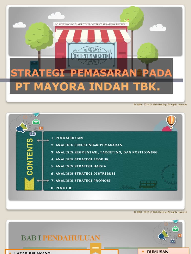 Strategi Pemasaran PT Mayora Indah Tbk. | PDF