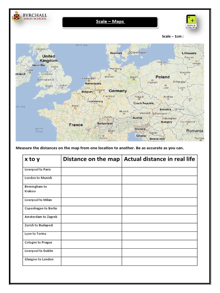 Scale - Maps Europe | PDF