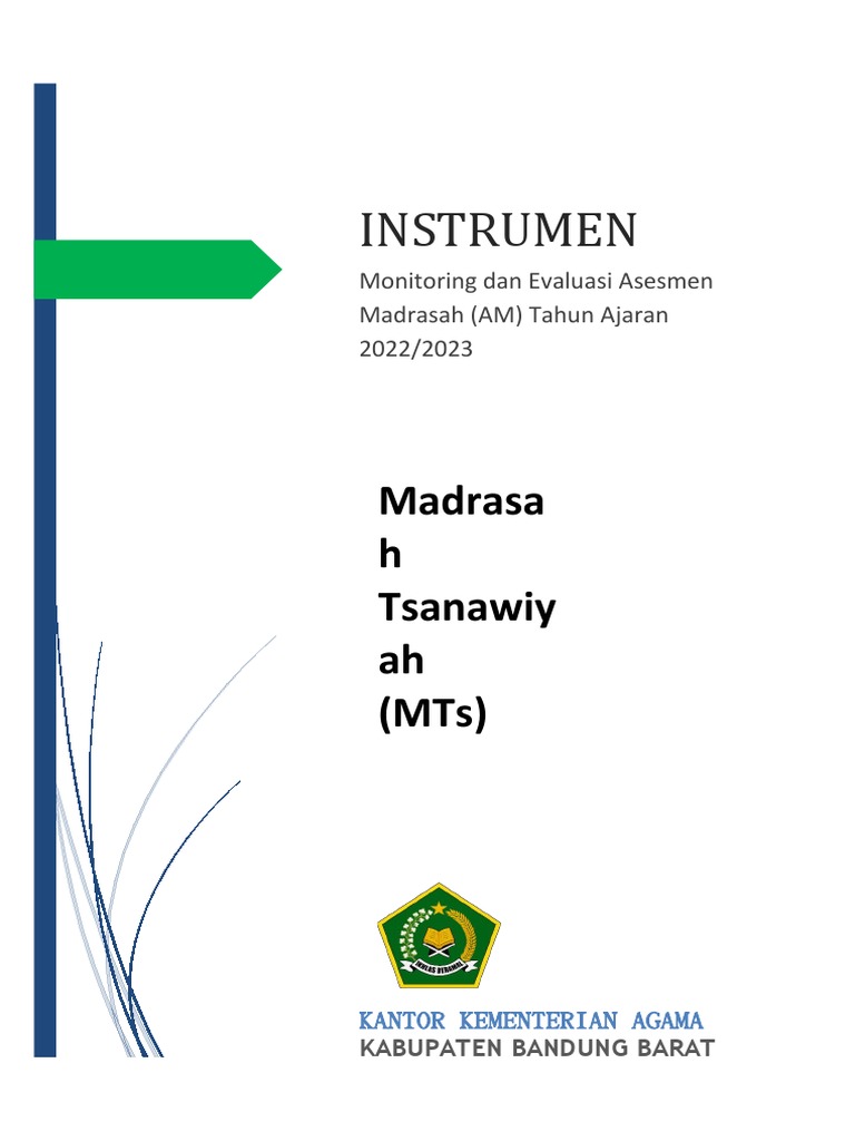Instrumen Monev AM-MTs 2023 | PDF