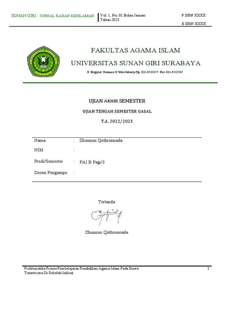 UAS Metode Pembelajaran Jurnal II | PDF