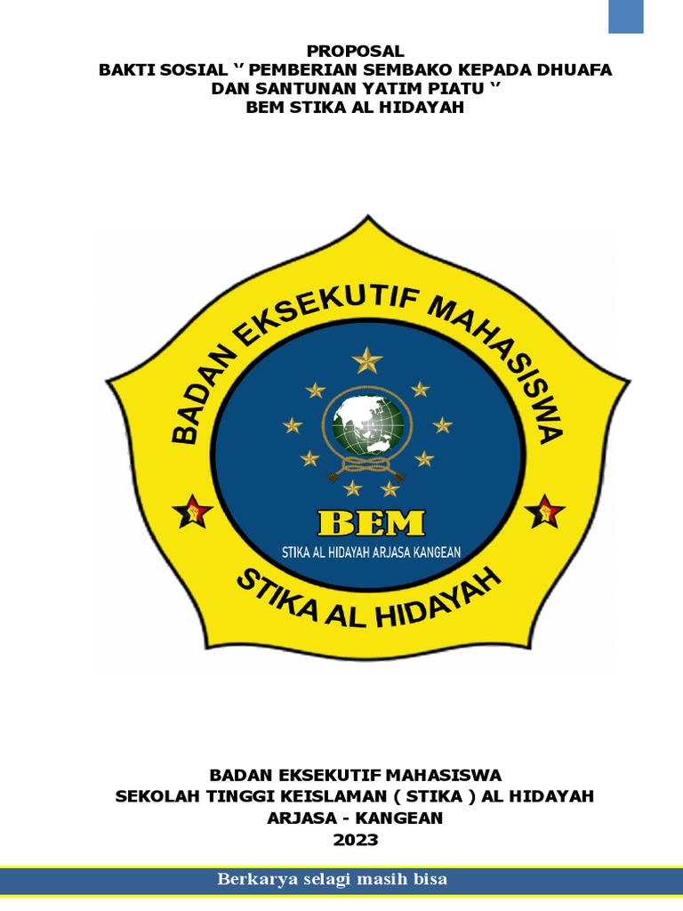 Proposal Ke Kampus Baksos Bem 2023 | PDF