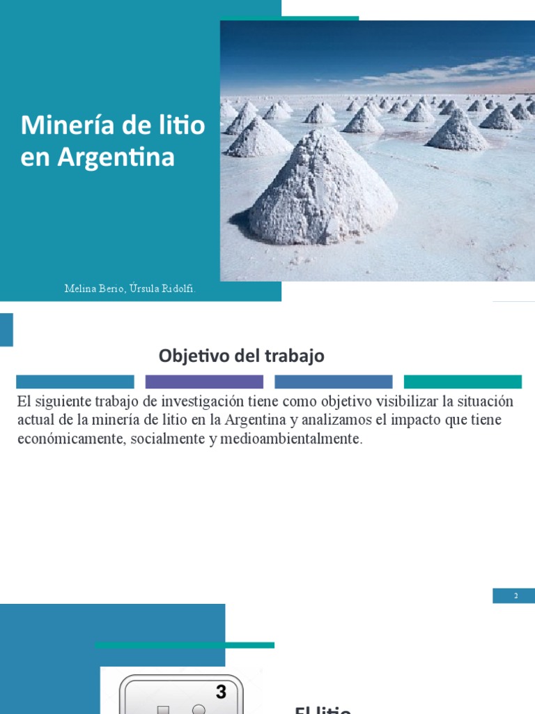 Minería de Itio en Argentina | PDF | Minería | Litio Minería de Itio en Argentina | PDF | Minería | Litio