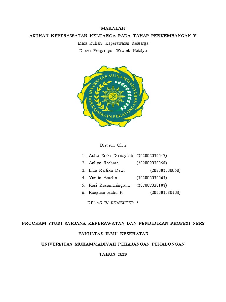 Kep Keluarga Makalah Per Keluarga 5 Pdf 