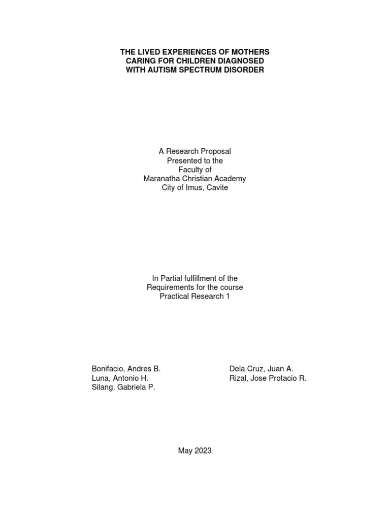 PR1 - Research Proposal - Format and Guidelines | PDF | Human Capital ...