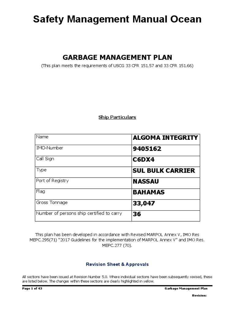 Garbage Management Plan | PDF | Incineration | Municipal Solid Waste