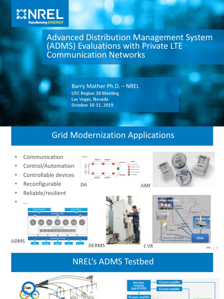 Advanced Distribution Management System (ADMS) Evaluations With Private ...