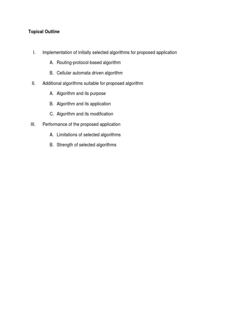 Topical Outline | PDF