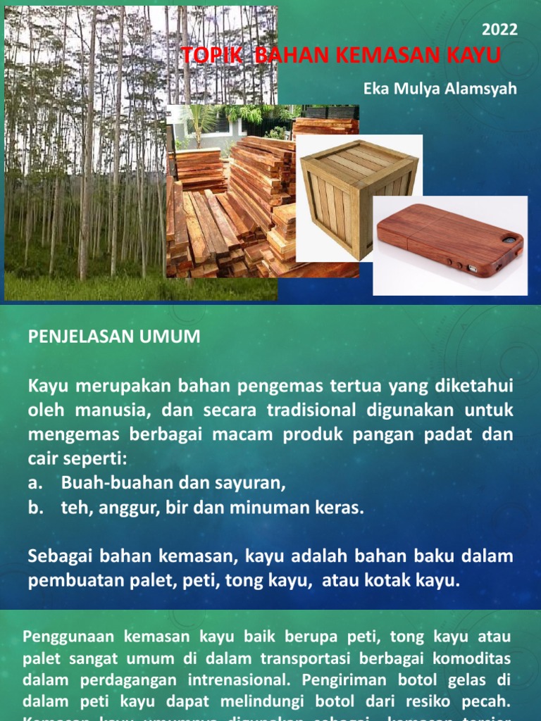 Penggunaan Kemasan Kayu dalam Transportasi | PDF