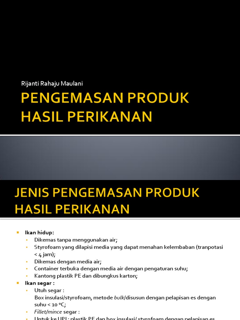 Panduan Kemasan Ikan dan Produk Laut | PDF | Teknologi & Rekayasa