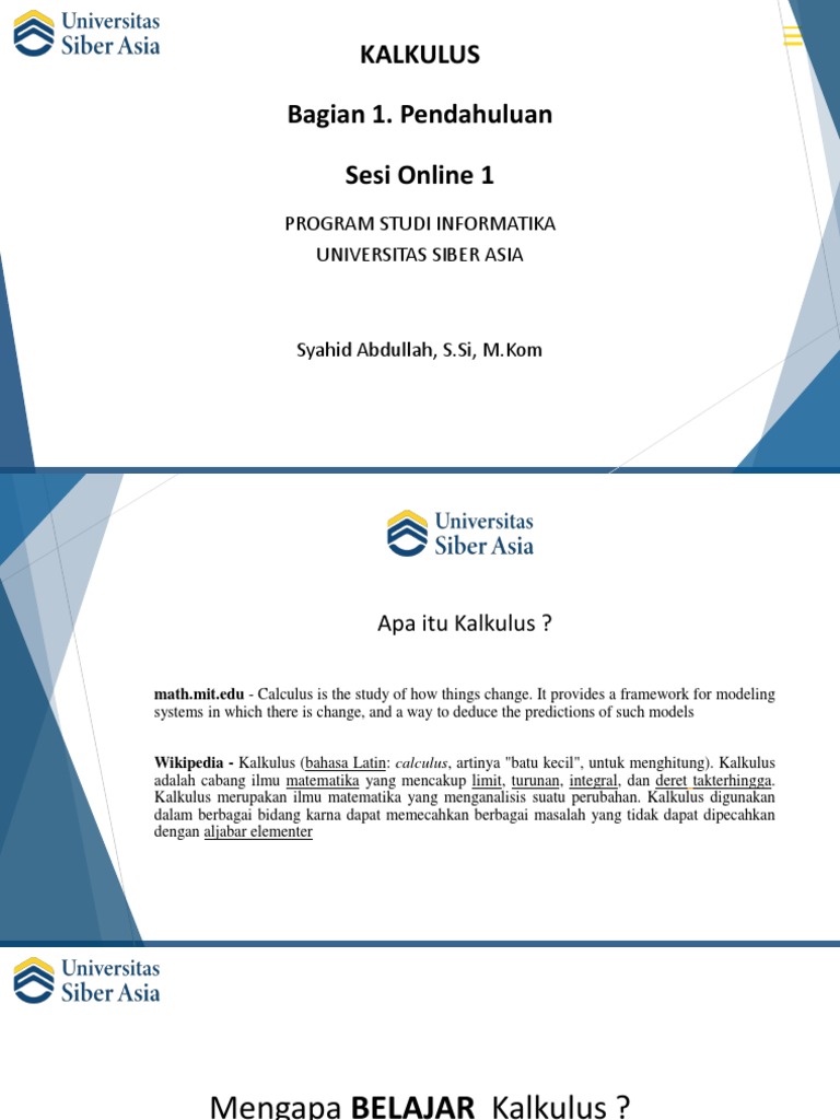 Kalkulus: Konsep dan Aplikasi | PDF