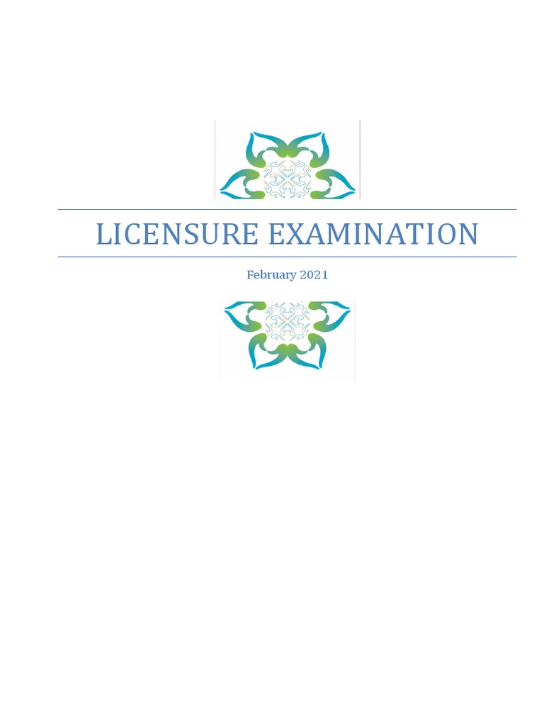 Licensure Examination 2022 | PDF | Emergency Medical Technician ...