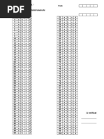 Answer Sheet 16pf | PDF