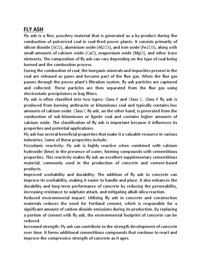 REPORT Material | PDF | Fly Ash | Concrete