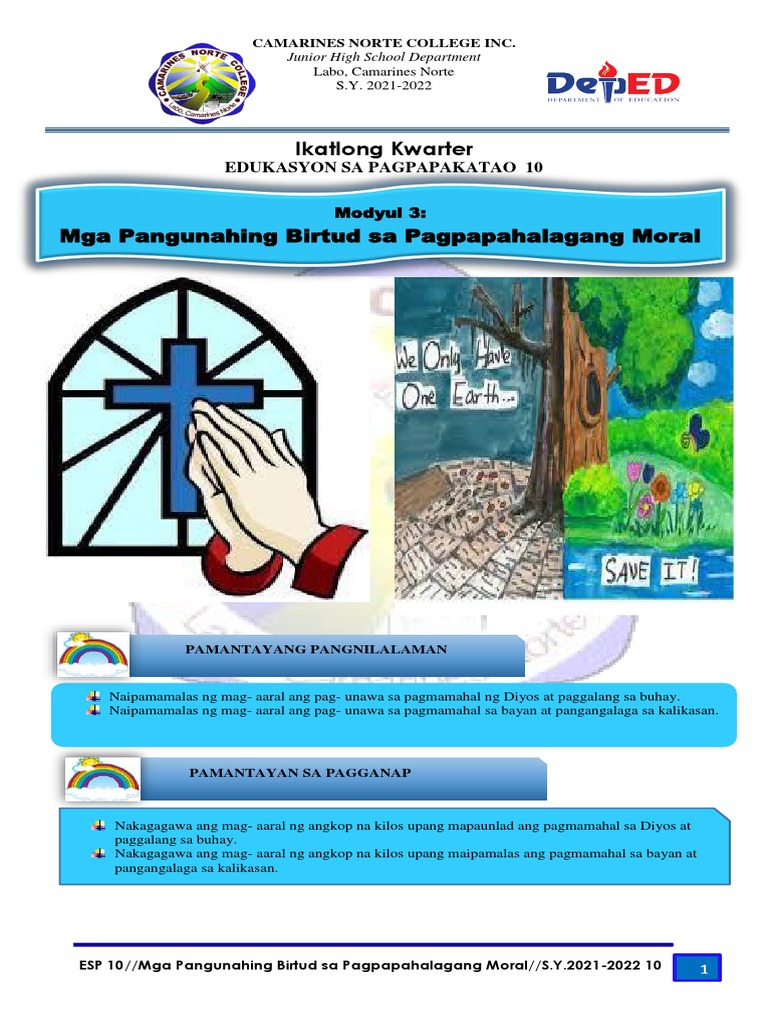 Esp 10 Modules Q3 Sy 2021-22 | PDF