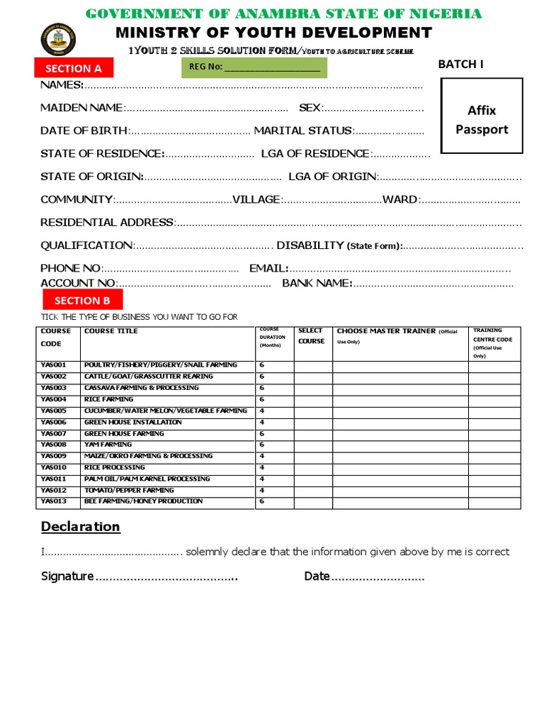 1 Youth 2 Skills Youth To Agriculture Scheme | PDF | Food And Drink ...