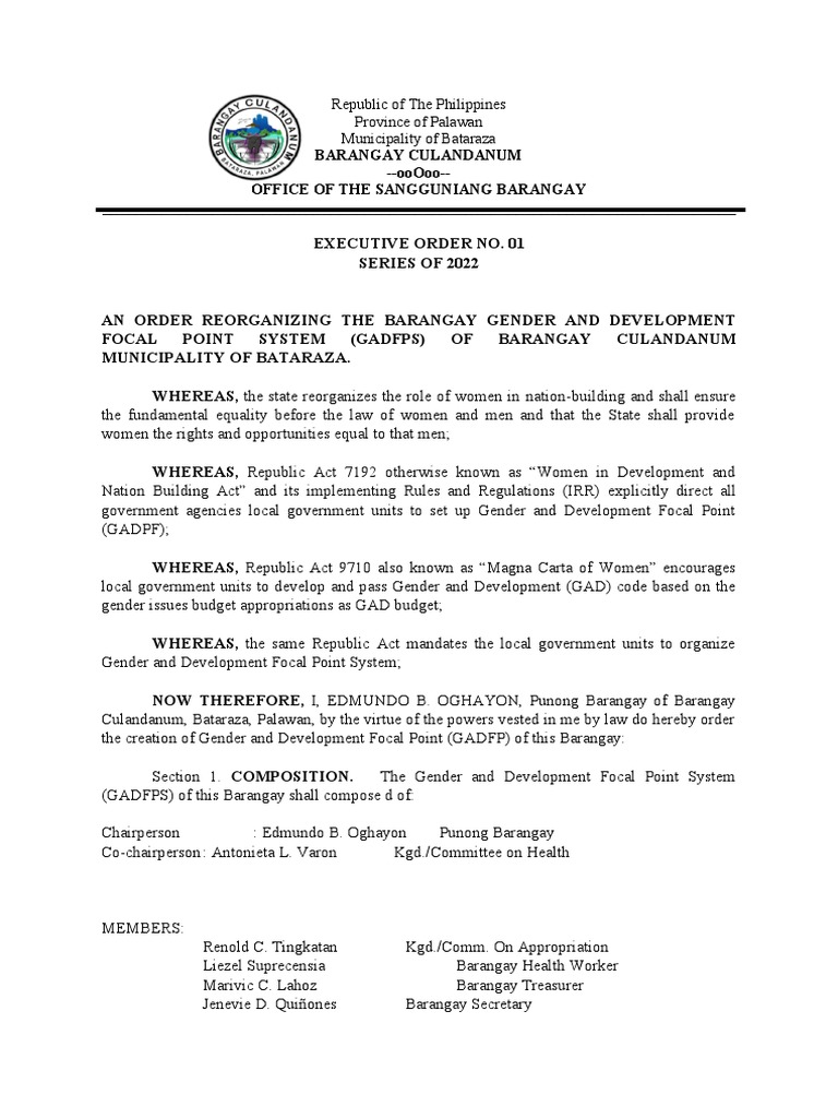 Executive Order | PDF | Government