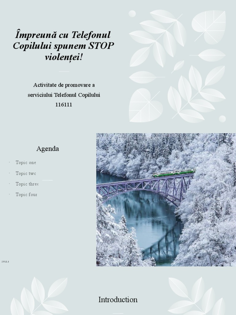 Telefonul Copilului 1 | PDF | Microsoft Power Point | Software