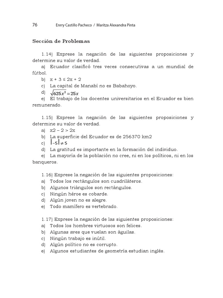 82 LOGICA MATEMATICAS I.pdf TAREA 1. | PDF | Proposición | Gramática