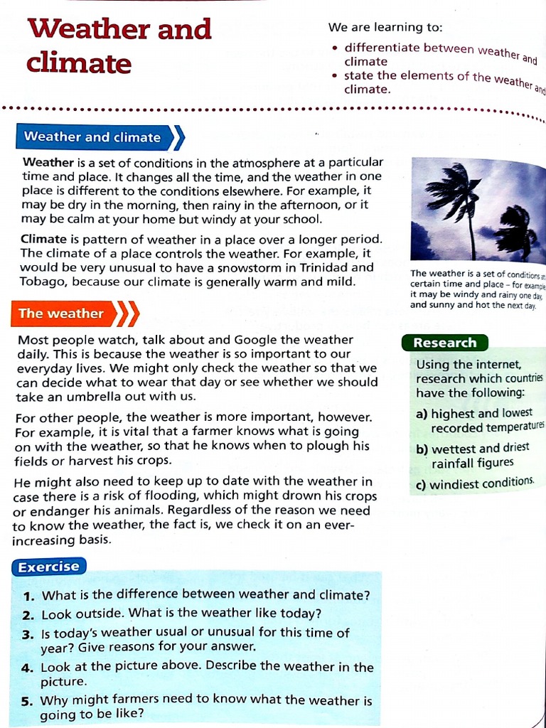 SS - Unit 6-Weather and Climate | PDF