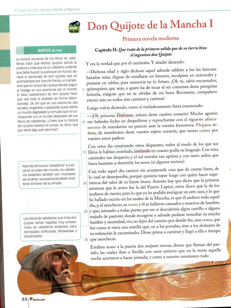 Capitulos Don Quijote | PDF | Don Quijote