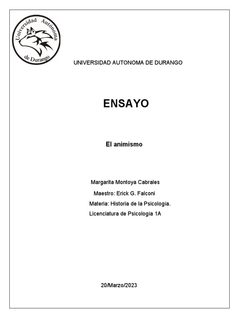 Animismo Pdf Alma Chamanismo