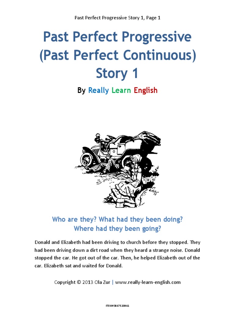 Past Perfect Progressive Story | PDF | Question | Human Communication