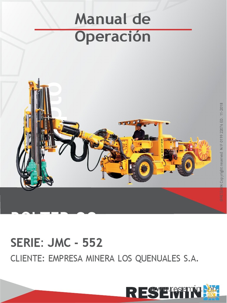Manual de Operador Bolter 99 | PDF | Daños y perjuicios