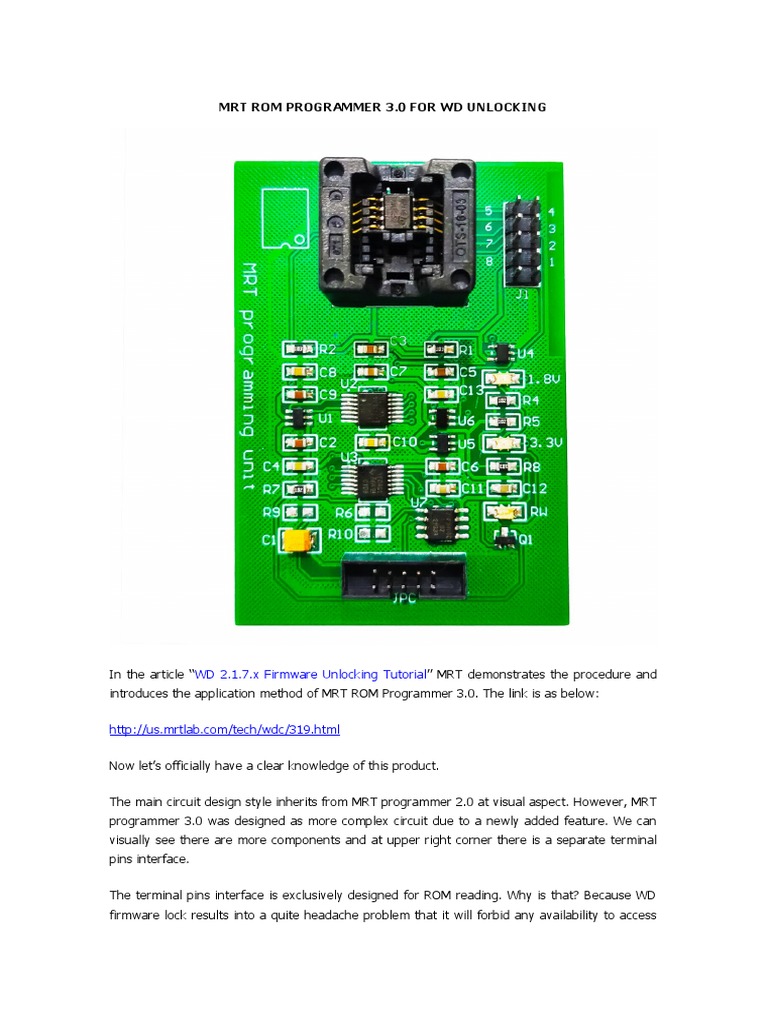 MRT Rom Programmer 3 | PDF | Read Only Memory | Printed Circuit Board