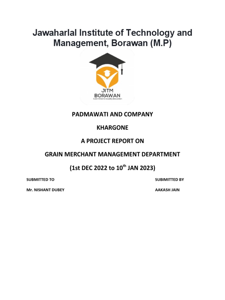 Aakash Jain Report | PDF | Income Statement | Business