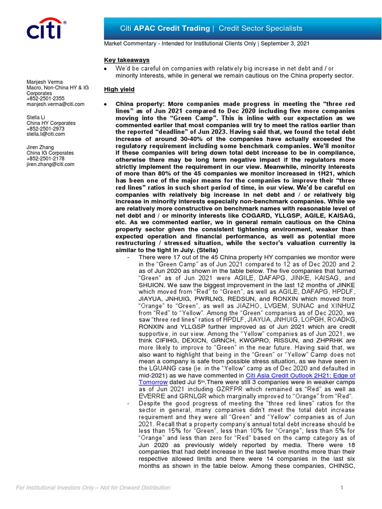 3 Red Line | PDF | Citigroup | Investing