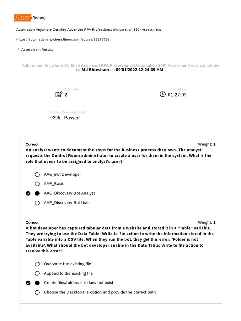 EhtAssessment Results | PDF | Microsoft Excel | Comma Separated Values