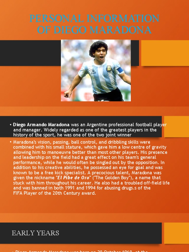 Biografia de Diego Maradona | PDF | Diego Maradona | Fc Barcelona