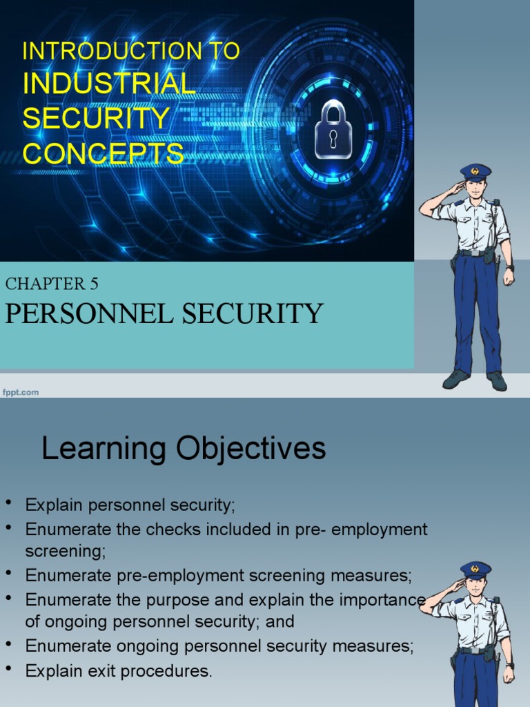 Personnel Security: Objectives and Measures | PDF | Background Check ...