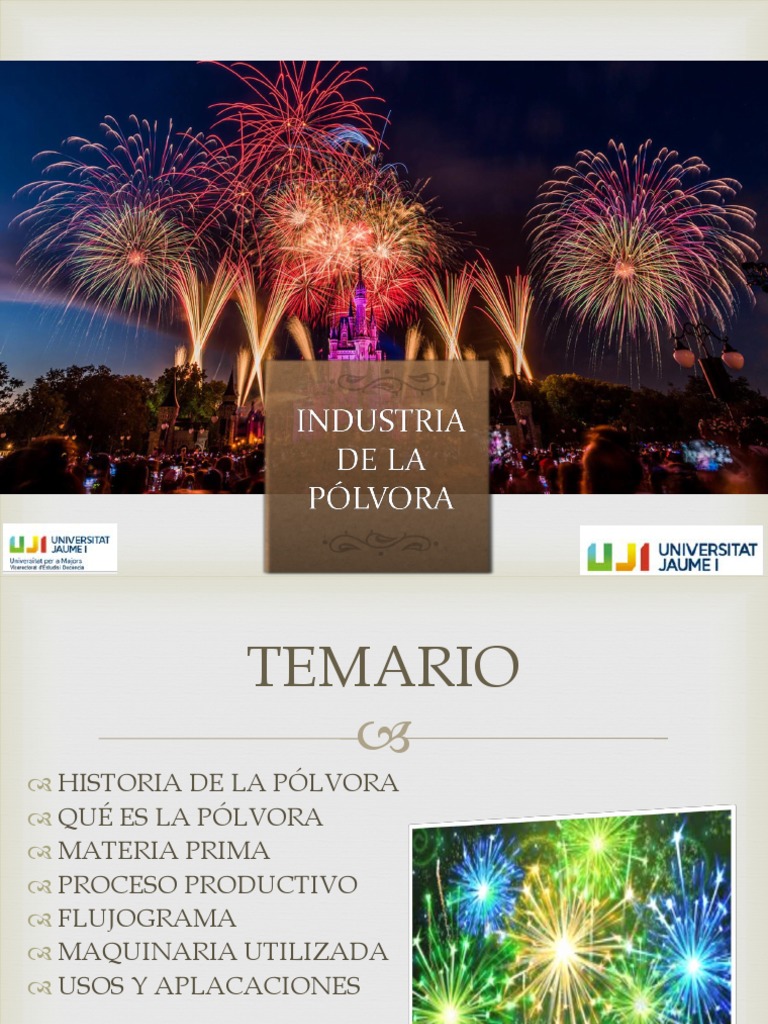 Historia y Producción de la Pólvora | PDF | Pólvora | Materiales