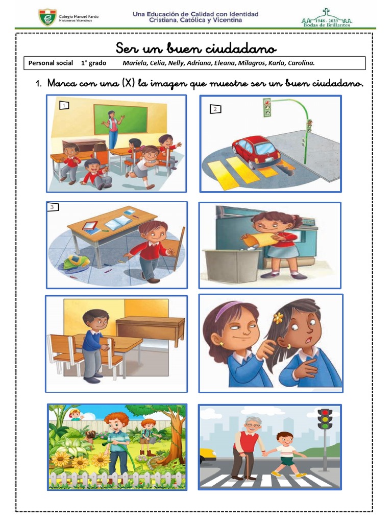 Ejemplos de Buen Ciudadano para Niños | PDF