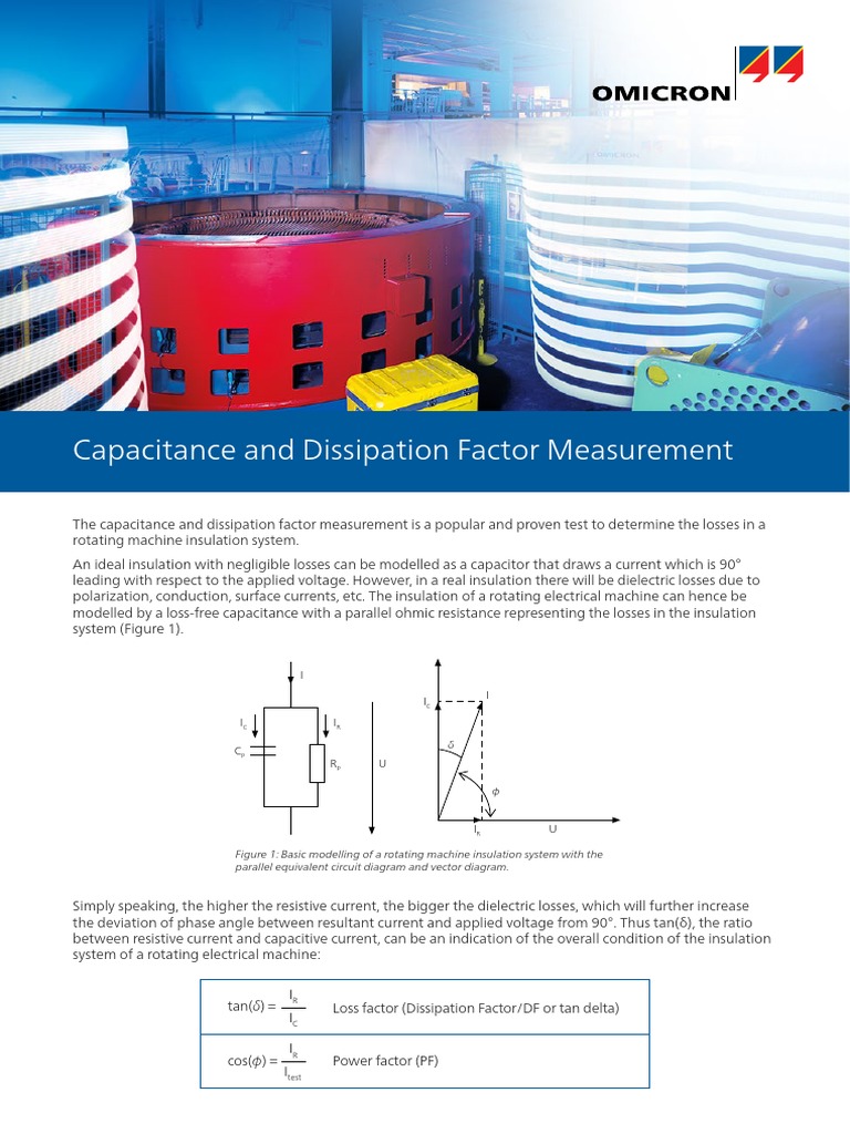 Article Capacitance And Dissipation Factor Measurement Rotm 2020 Enu Pdf Capacitor Ac Power