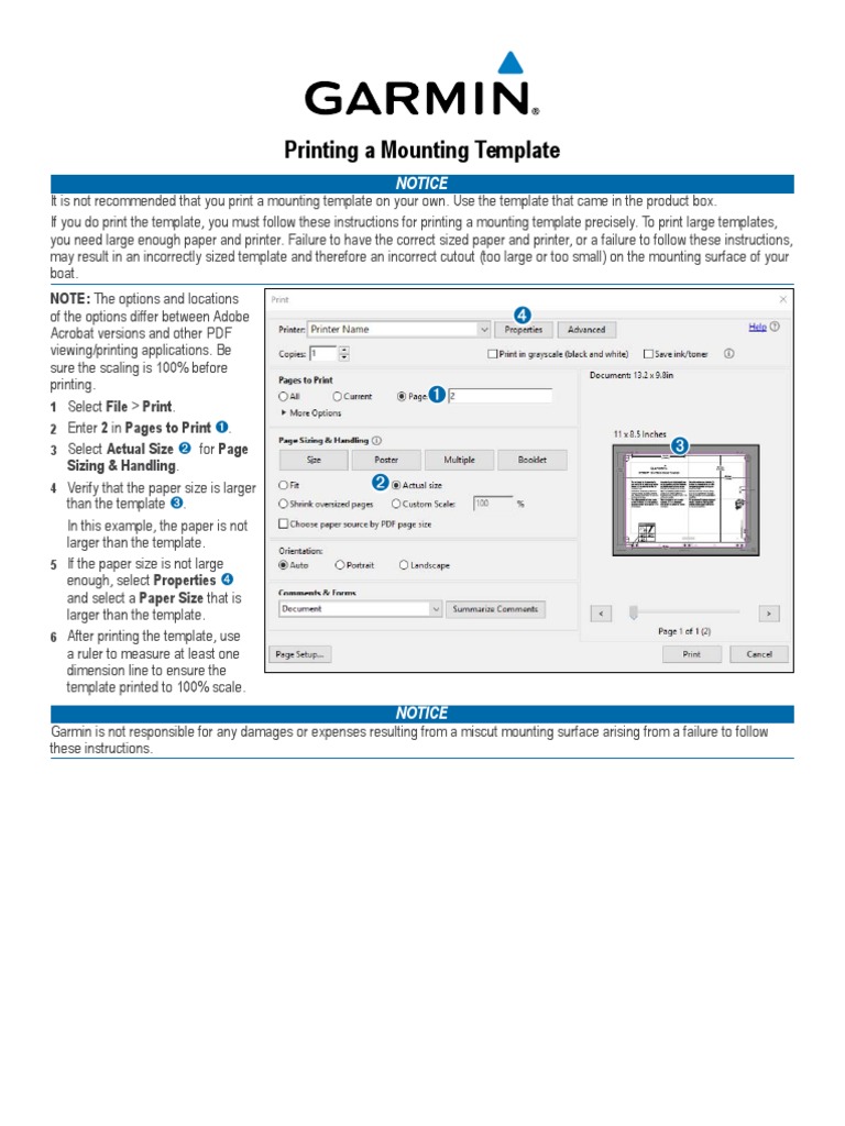 Boat Mounting Template Guide | PDF