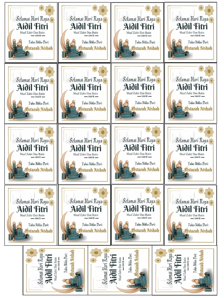 Sticker Raya | PDF