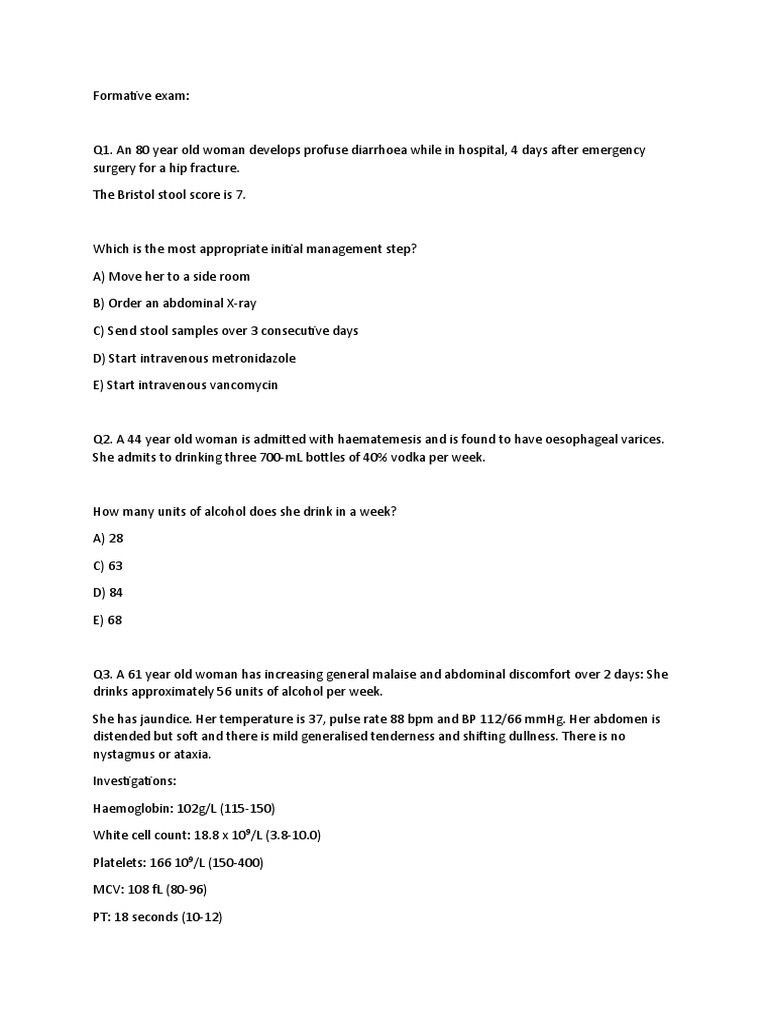 Formative exam paper 1 july 2020 (2) | PDF